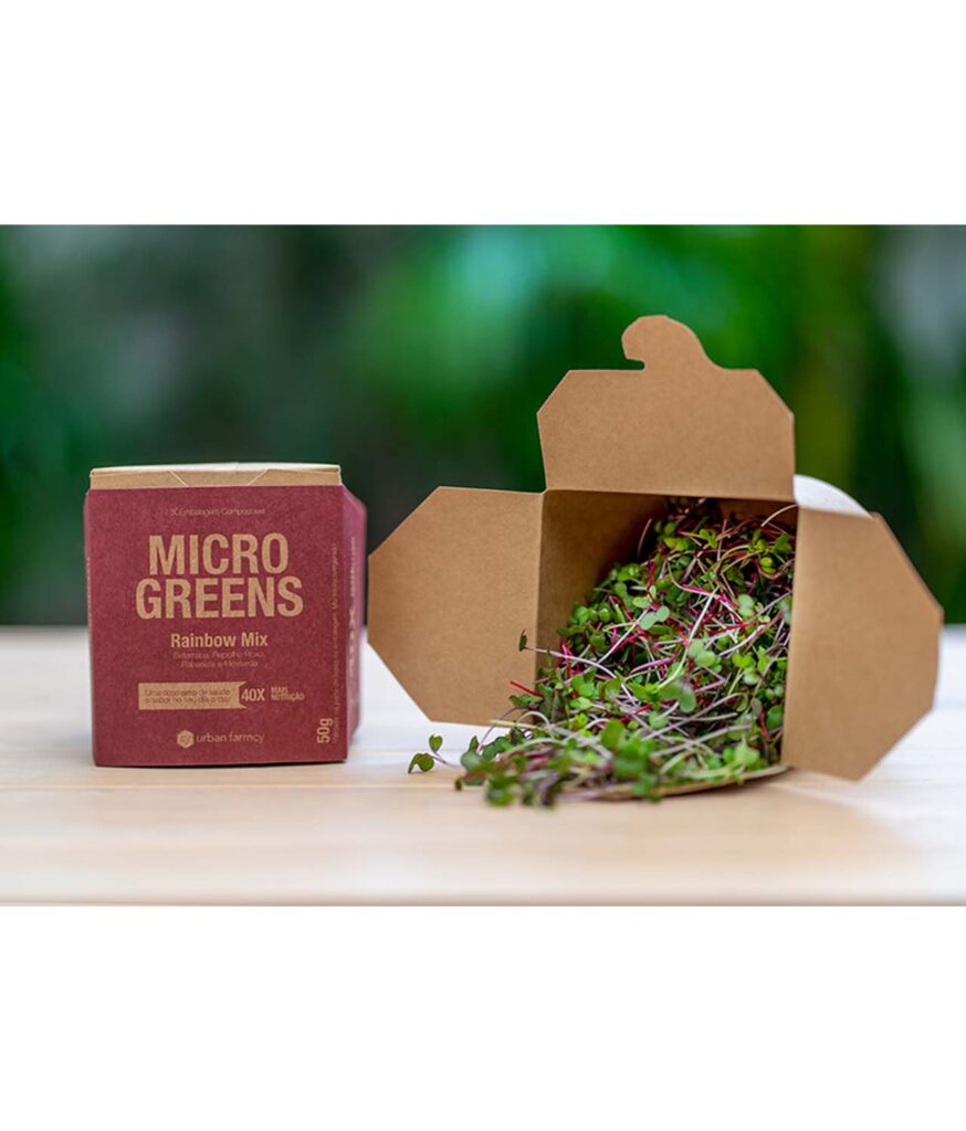 Microgreens Spicy Mix Orgânico (50g) - Urban Farmcy - Local Farmers